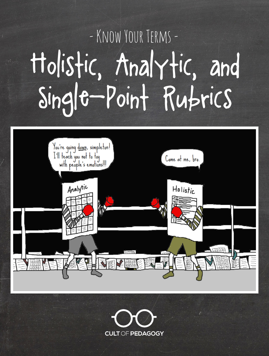Know Your Terms: Holistic, Analytic, and Single-Point Rubrics | Cult of ... Know Your Terms: Holistic, Analytic, and Single-Point Rubrics | Cult of ...
