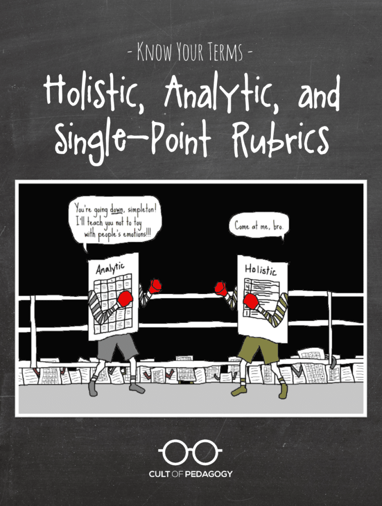 Know Your Terms: Holistic, Analytic, and Single-Point Rubrics | Cult of ...