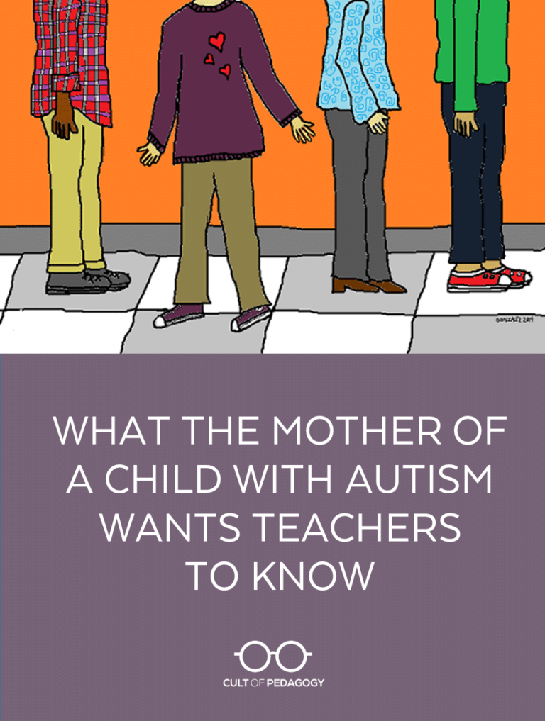 What the Mother of a Child with Autism Wants Teachers to Know | Cult of ...