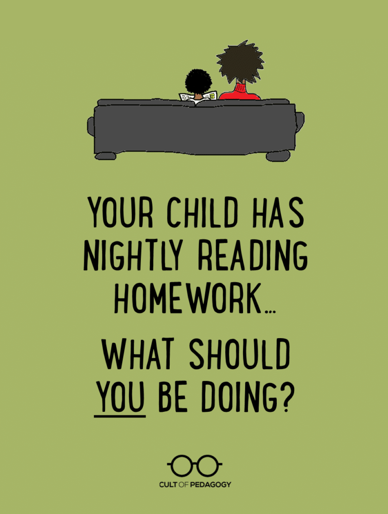 Your child has nightly reading homework. What should YOU should be ...