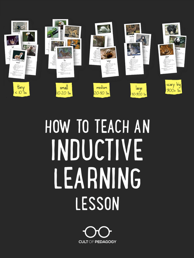 How to Teach an Inductive Learning Lesson | Cult of Pedagogy