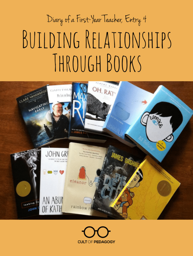 Building Relationships with Students Through Books | Cult of Pedagogy ...