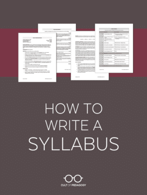 How to Write a Syllabus | Cult of Pedagogy