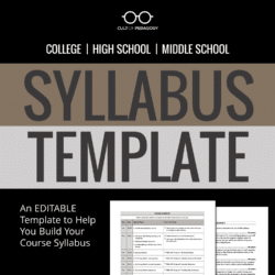 How to Write a Syllabus | Cult of Pedagogy