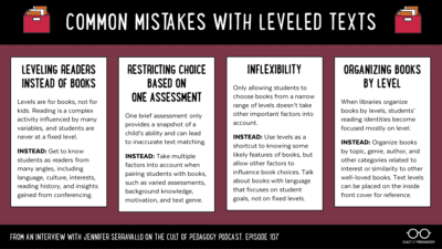 What Are the Best Ways to Use Leveled Texts? | Cult of Pedagogy