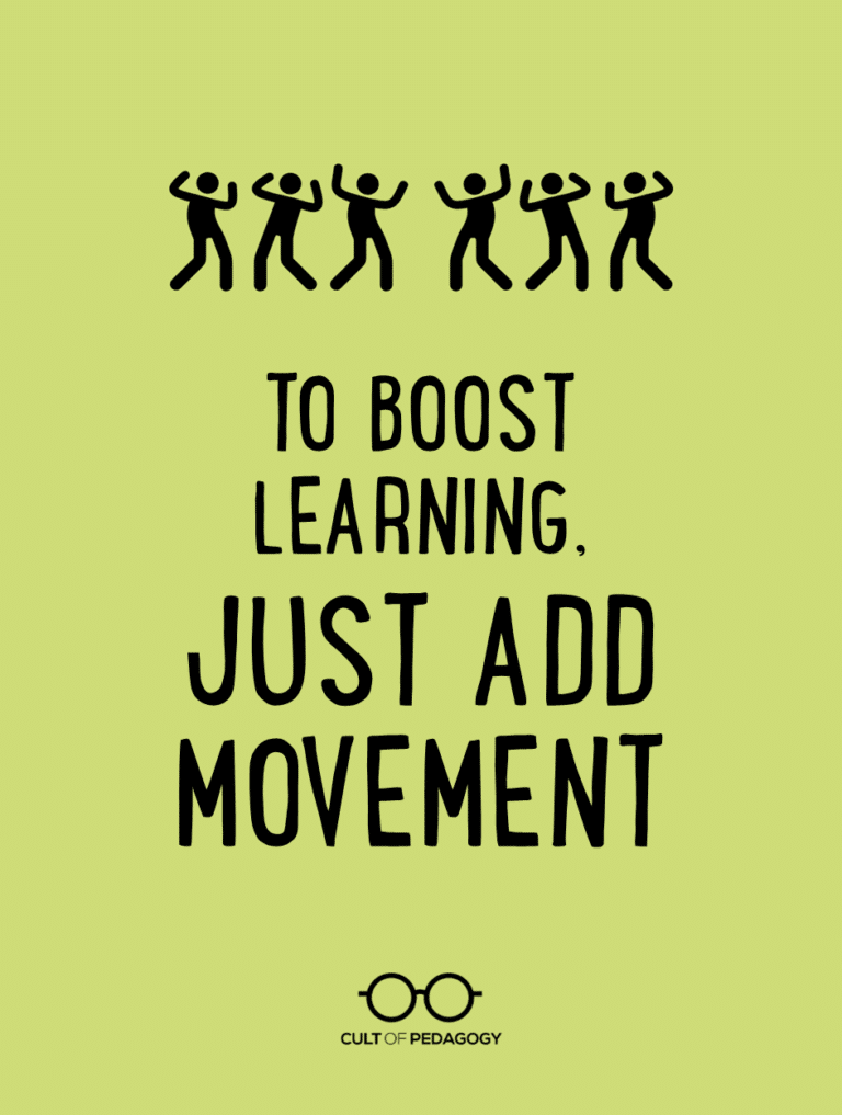 To Boost Learning, Just Add Movement | Cult of Pedagogy