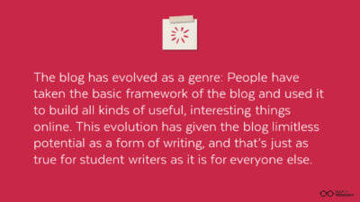 A Few Creative Ways to Use Student Blogs | Cult of Pedagogy