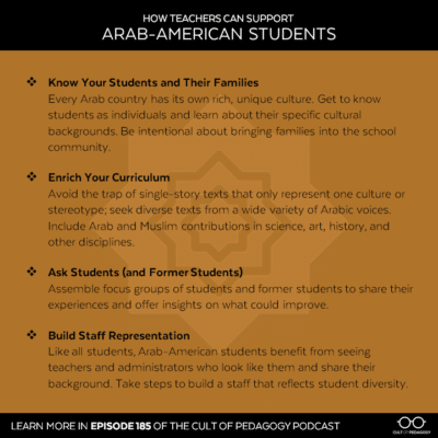 How Teachers Can Support Arab-American Students | Cult of Pedagogy