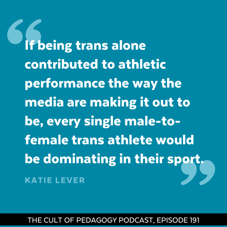 In Support of Trans Athlete Inclusion in Women’s Sports | Cult of Pedagogy