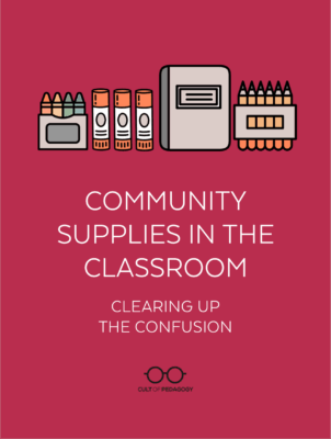 Community Supplies in the Classroom: Clearing Up the Confusion | Cult ...