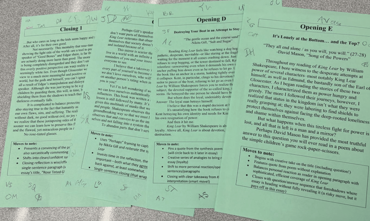 The Power of Centering Student Exemplars | Cult of Pedagogy